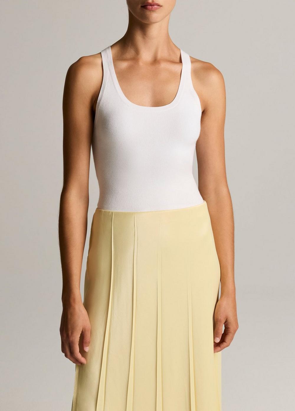 VINCE Vince Milano-Stitch Scoop-Neck Sweater Tank